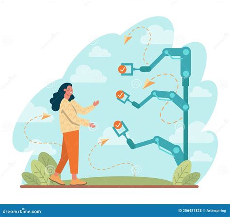Automation Concept Automated Systems Or Ai Working For Manufacturing