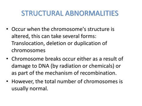 Ppt Chromosomal Abnormalities Powerpoint Presentation Free Download Id 5719987