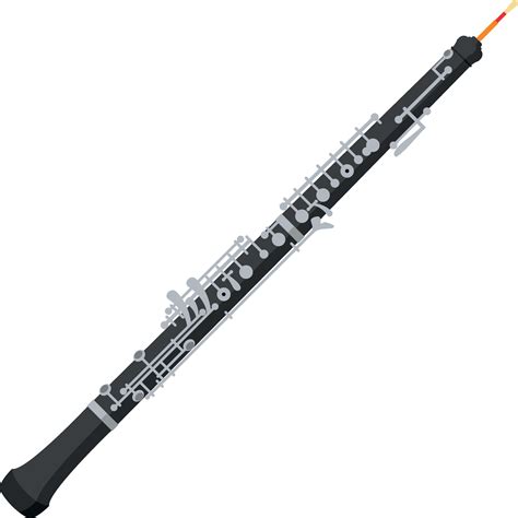 Illustration Of An Oboe In Cartoon Style Isolated On White Background