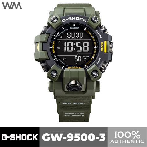 Casio G Shock Master Of G Land Mudman Green Rugged Triple Sensor Dual