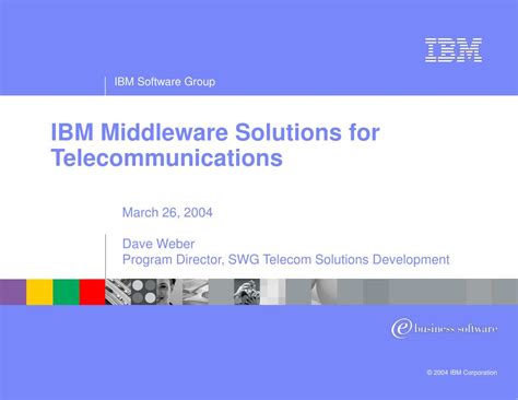 Ppt Ibm Middleware Solutions For Telecommunications Powerpoint Presentation Id 3590778
