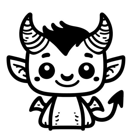 Printable Cute Demon Coloring Page Download Print Or Color Online