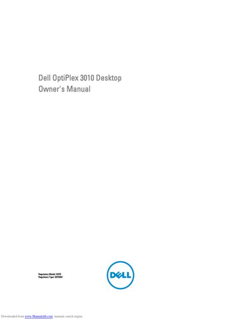 Optiplex 3010 Desktop Pdf Electrical Connector Booting