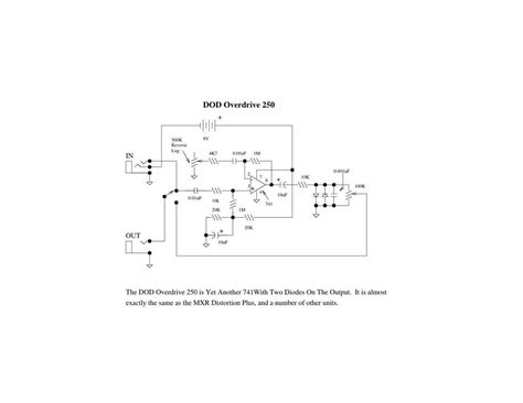 dod preamp 250 circuit diagram