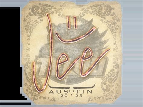 Наклейка Jee Остин 2025 — Csgocs2 Wiki от Csmoney