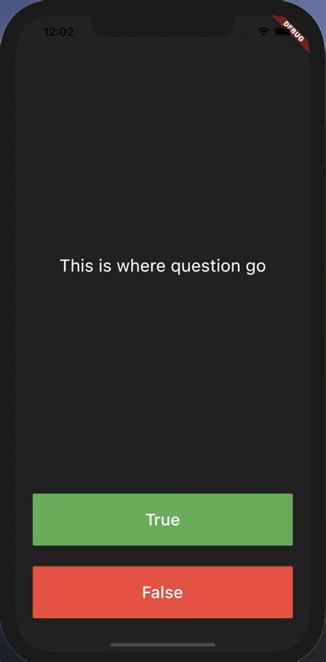 Let S Create A True False Quiz Game App Using The Flutter DEV Community