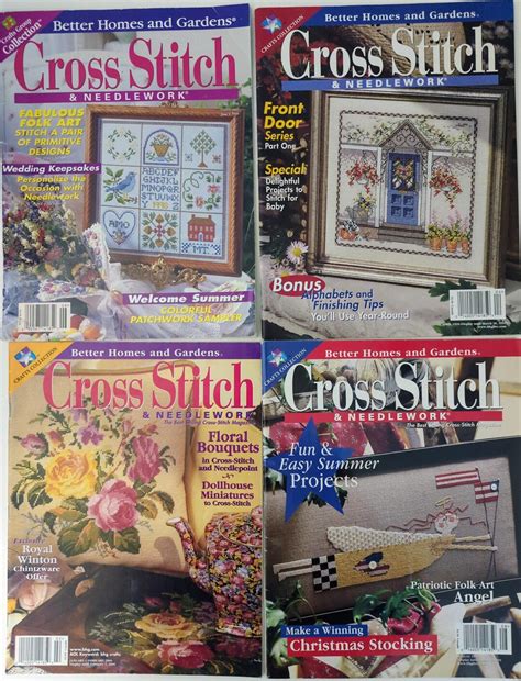 Cross Stitch And Needlework Magazines Vintage Better Homes And Gardens