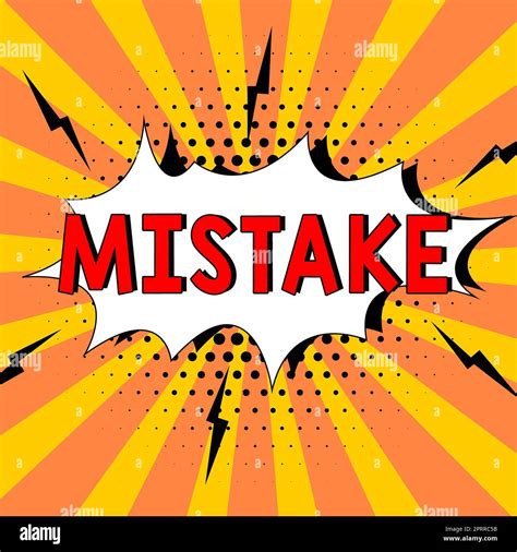 Text Caption Presenting Mistake Business Concept Misconception About The Meaning Of Something