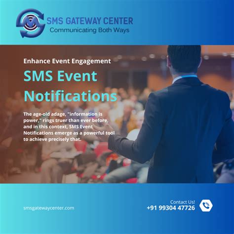 Enhance Event Engagement With Sms Event Notifications