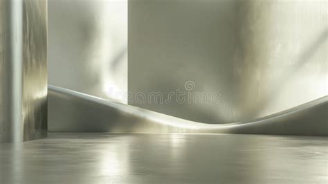 The Backdrop Showcases Soft Flowing Curves And Reflective Surfaces That Create A Tranquil