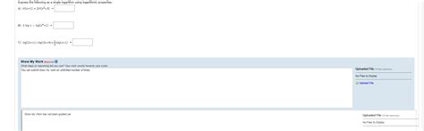 Solved Express The Following As A Single Logarithm Using Chegg