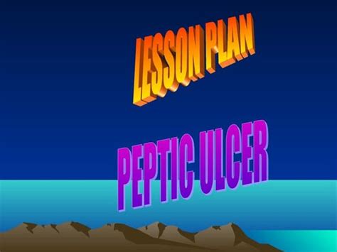 Peptic Ulcer Disease Ppt Digestive Disorders Diseases And Conditions