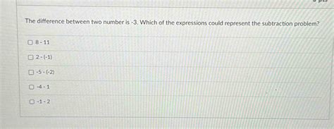 solved the difference between two number is 3 which of the