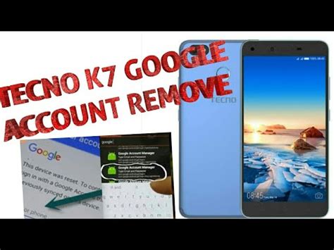 Tecno K Bypass Google Account Android Youtube