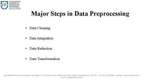 data preprocessing data cleaning an overview data integration