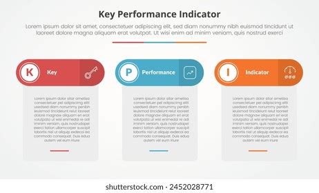 Kpi Key Performance Indicator Model Infographic Stock Vector Royalty Free