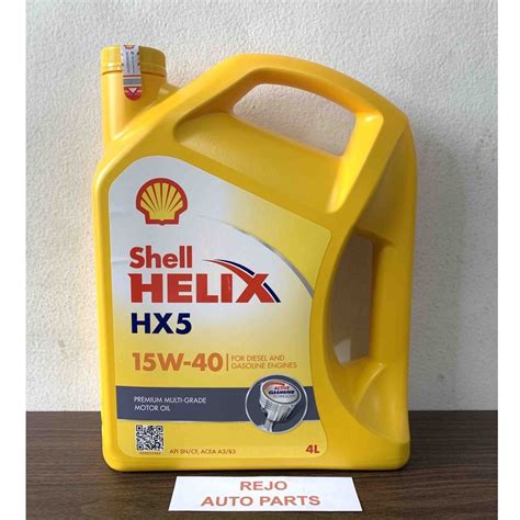 Jual Oli Mesin Shell Helix Hx 5 15w 40 4liter Oli Mobil Bensin And Diesel Shopee Indonesia