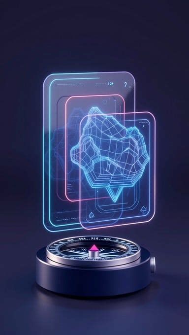 Free Digital Compass Projection Image Download At Stockcake