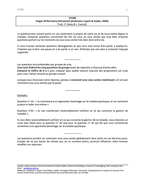 Storicotationandquestionnaire Pdf