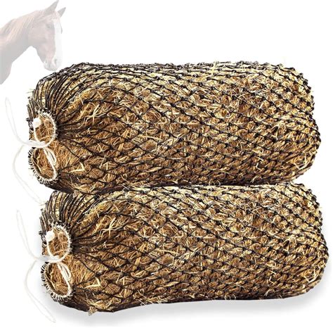 Amazon.com: 4 Pcs Slow Feed Hay Net Hay Feeder Hay Bag Hay Net for Horses Slow Feeder Haynet 40 ...