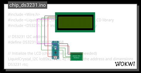 chip ds3231 by arvind copy wokwi esp32 stm32 arduino simulator