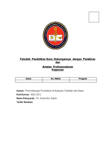 Contoh Assignmnet Pdf