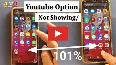 Youtube App Not Show On Display How To Fix Youtube Icon Option Not Showing Missing Problem Youtube