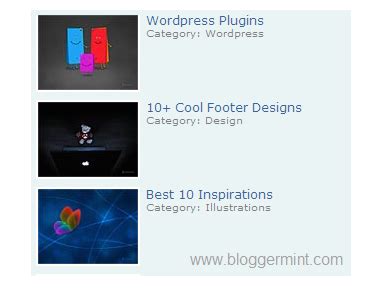 Vertical Scrolling News Ticker With Thumbnail For Blogger