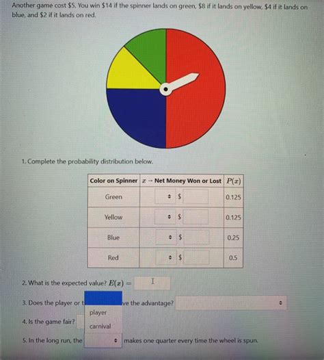 Solved A Game Is Said To Be Fair If The Expected Value