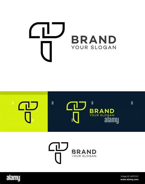 T Letter Logo Icon Brand Identity Sign T Letter Symbol Template Stock