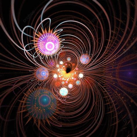 Abstract Fractal Layout Rotation Rings Twirling Photo Background And