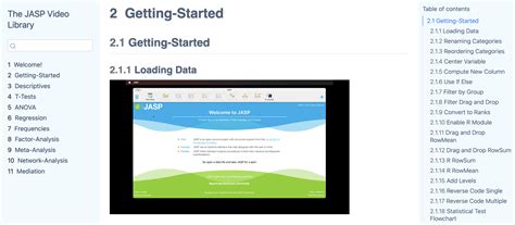 introducing the online jasp video library jasp free and user friendly statistical software