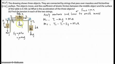 Ph12 Dynamics Problem 3 Masses System Youtube