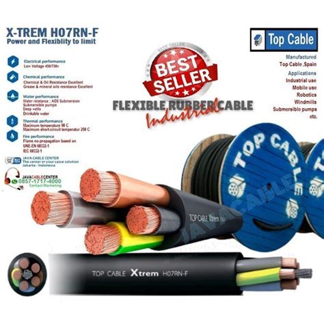 Jual Rubber Cable X TREM H07RN F 2x2 5mm Black 450 750v Brand TOP CABLE Jakarta Timur
