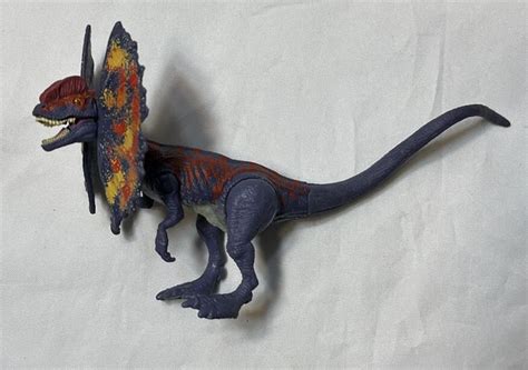 Jurassic Park Legacy World Action Figure Purple Dilophosaurus Mattel
