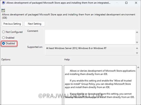 Enable Or Disable Developer Mode In Windows
