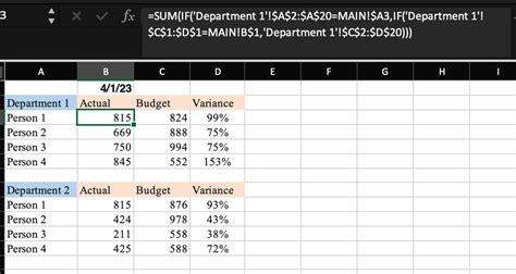 In Excel How Do I Dynamically Sum A Column From A Different Sheet Based