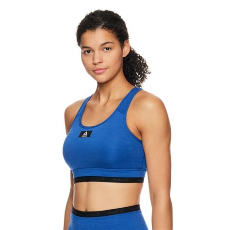 Reebok Womens Medium Impact Flex Sports Bra With Removable Cups