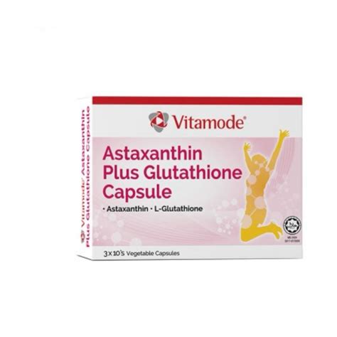 Vitamode Astaxanthin Plus Glutathione Capsule 30s Shopee Malaysia