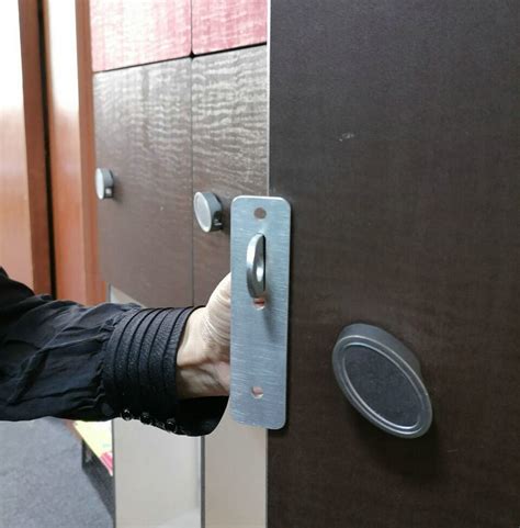 3mm 304 Stainless Steel Padlock Latch Cabinet Keyless Lock Locker Hasp With Door Handle