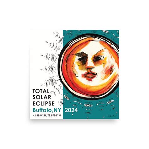 Solar Eclipse Poster 2024 Etsy