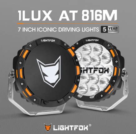 Lightfox 7inch Osram Led Driving Spot Lights 1lux 816m 13600 Lumens