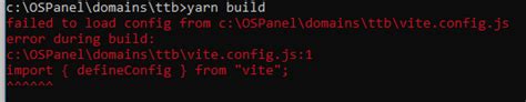 Failed To Load Vite Config Js During Build Cannot Use Import Statement Outside A Module