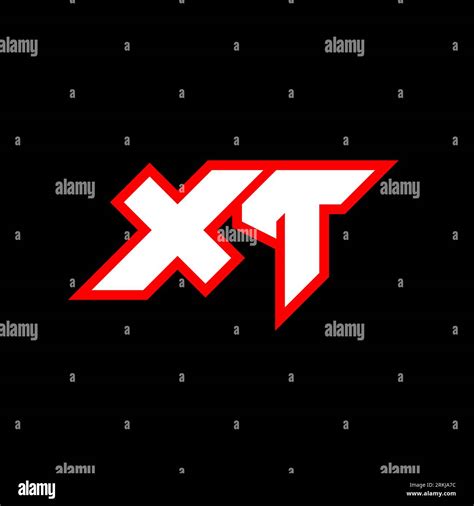 Xt Logo Design Initial Xt Letter Design With Sci Fi Style Xt Logo For Game Esport Technology