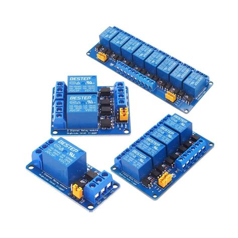 BESTEP 4 Channels 12V Relay Module High And Low Triggering Captronics