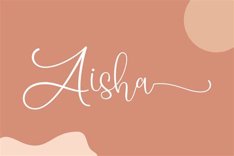 Aisha Font By Toko Laris Djaja · Creative Fabrica