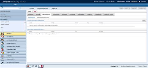 Managing Chapter Relationships Compass