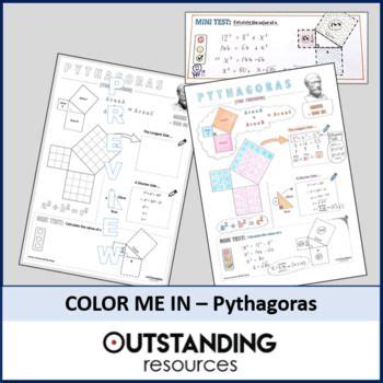 Pythagorean Theorem Pythagoras Doodle Sheet Doodle Notes How To Memorize Things Fun Math