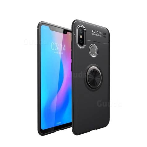 Auto Focus Invisible Ring Holder Soft Phone Case For Huawei Y9 2019 Black Huawei Y9 2019