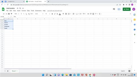 How To Add Custom Bullets In Google Sheets
